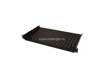 MIRSAN Polica fiksna 600mm rack kačenje na 4 tačke Mirsan 19/1U crna MR.SBR60.01