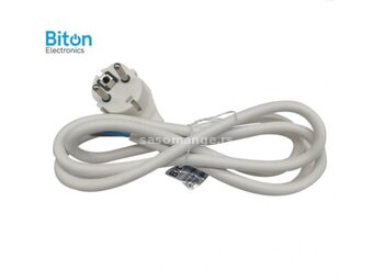 Biton Electronics Dvopolni utikač sa kablom CT19 1.5m beli (3 X 1.5MM)