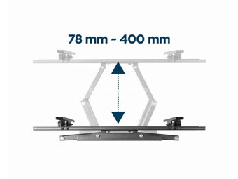 WM-70ST-01 Gembird TV nosac okretanje/tilt 37-70 VESA max.60x40cm, max 35kg