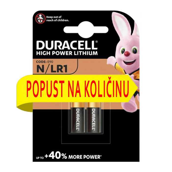 Baterija Duracell alkalna LR1