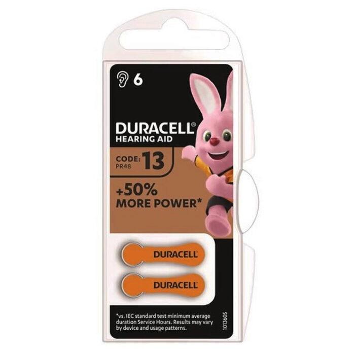 Baterija Duracell ZA13 za slušne aparate