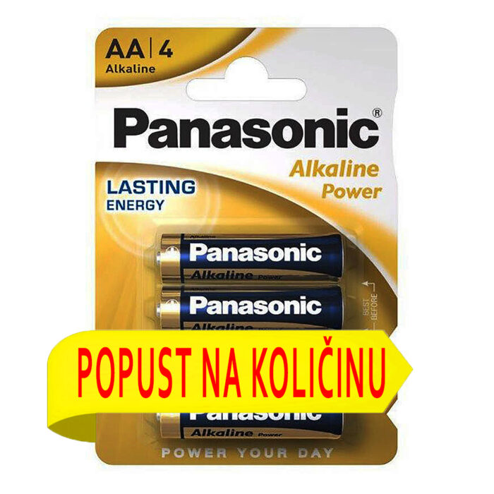 Baterija Panasonic alkalna AA LR6