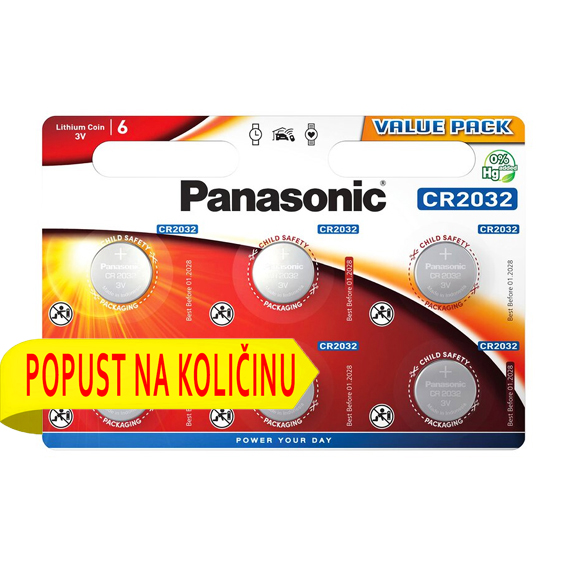 Baterija Panasonic CR2032 dugmasta