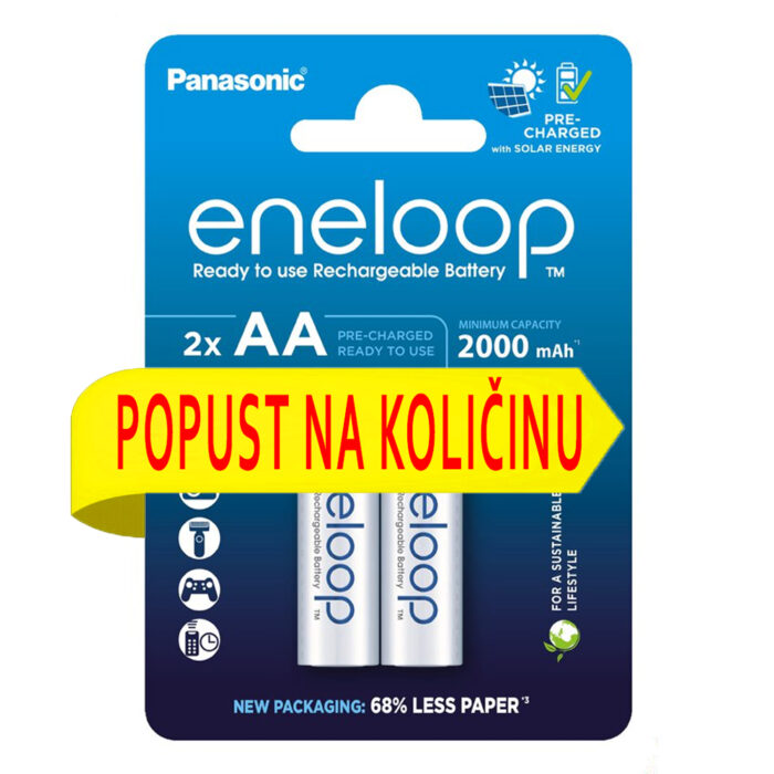 Baterija Panasonic Eneloop punjiva AA HR6 2000mAh