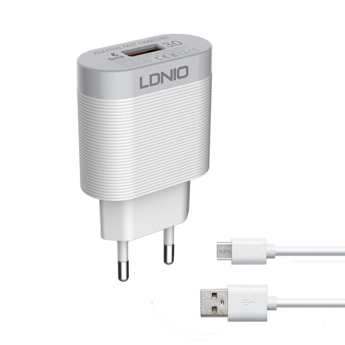 Brzi punjač Ldnio 3A + kabl micro USB