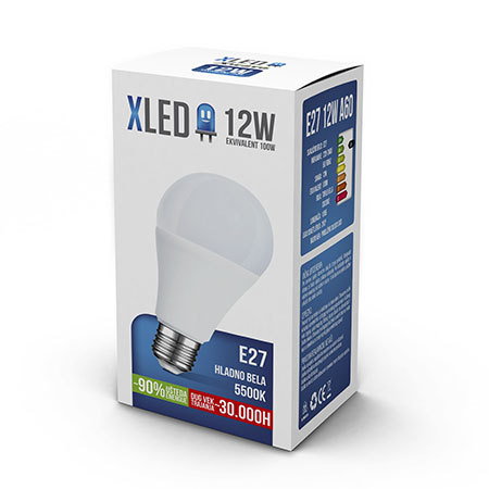 Led sijalica Xled E27 12W, hladno-bela (6500K)