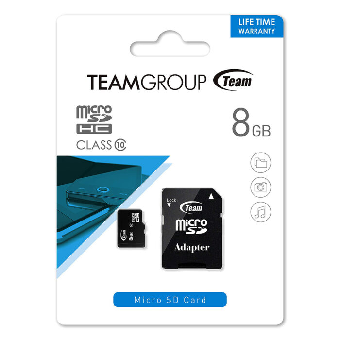 MicroSD Teamgroup (+ SD adapter) 8GB klasa 10