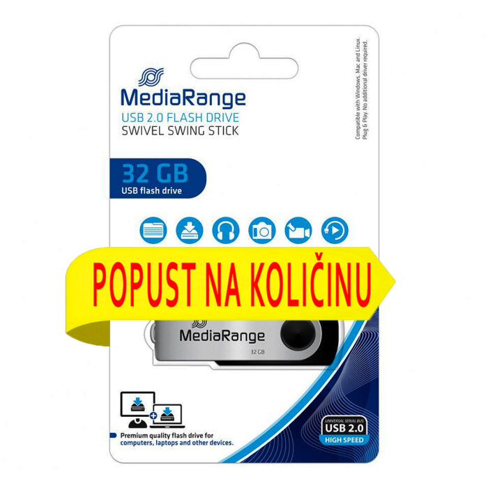 USB memorija MediaRange Swivel 32GB