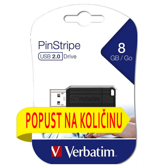 USB memorija Verbatim PinStripe 8GB