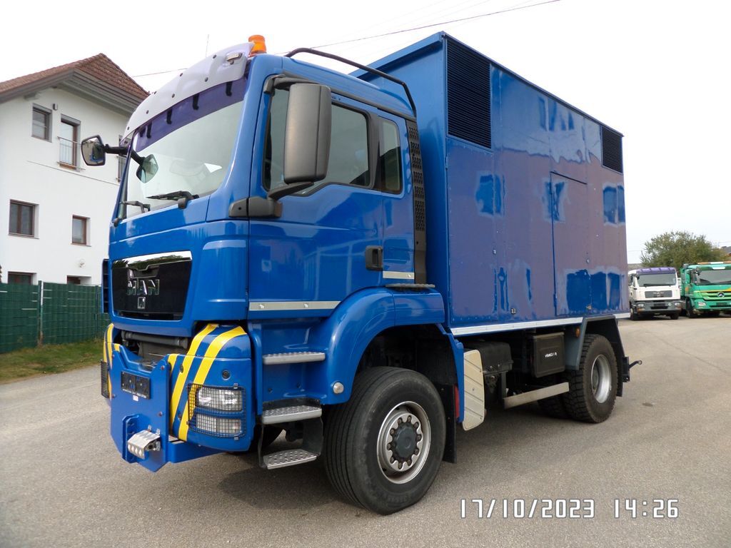 MAN TGS 18.480 + Stromaggregat 180 KVA Electric kamion furgon