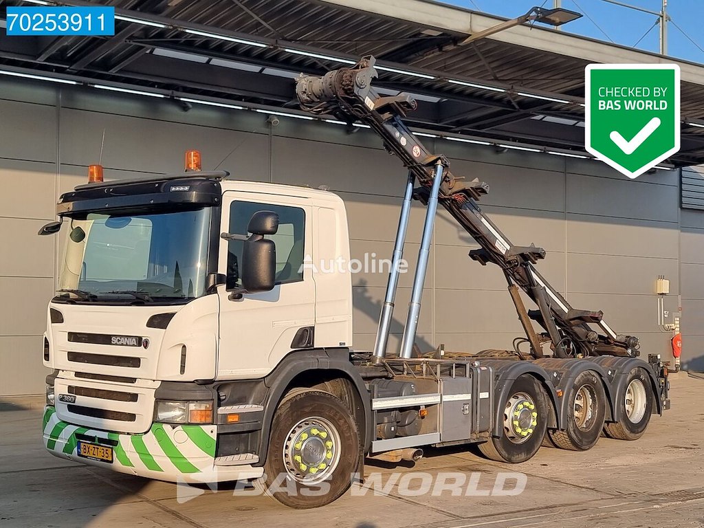 Scania P360 8X2 NL-Truck Transcom TRC-28S Chainlift Lift+Lenkachse Euro kamion rol kiper