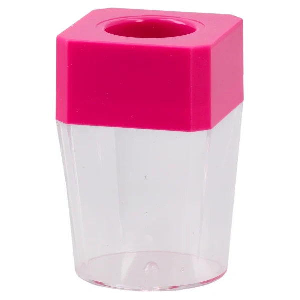 Clip box, držač za spajalice magnetni, pvc, roze