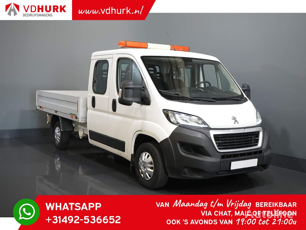 Peugeot Boxer 2.0 HDI 163 pk DC Dubbel Cabine Pick Up/ Open Laadbak/7 Pe kamion s ravnom platformom < 3.5t