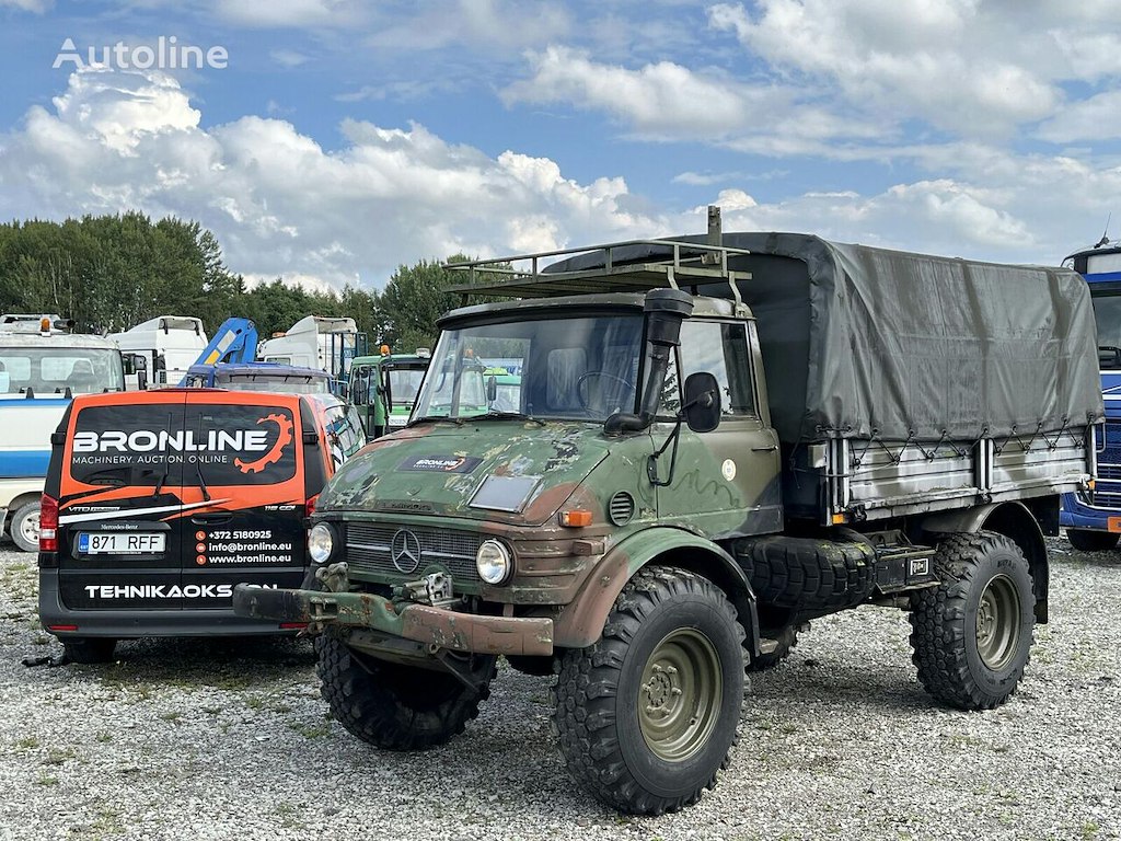 Prodaje se Mercedes-Benz UNIMOG 416 kamion s ceradom na aukciji