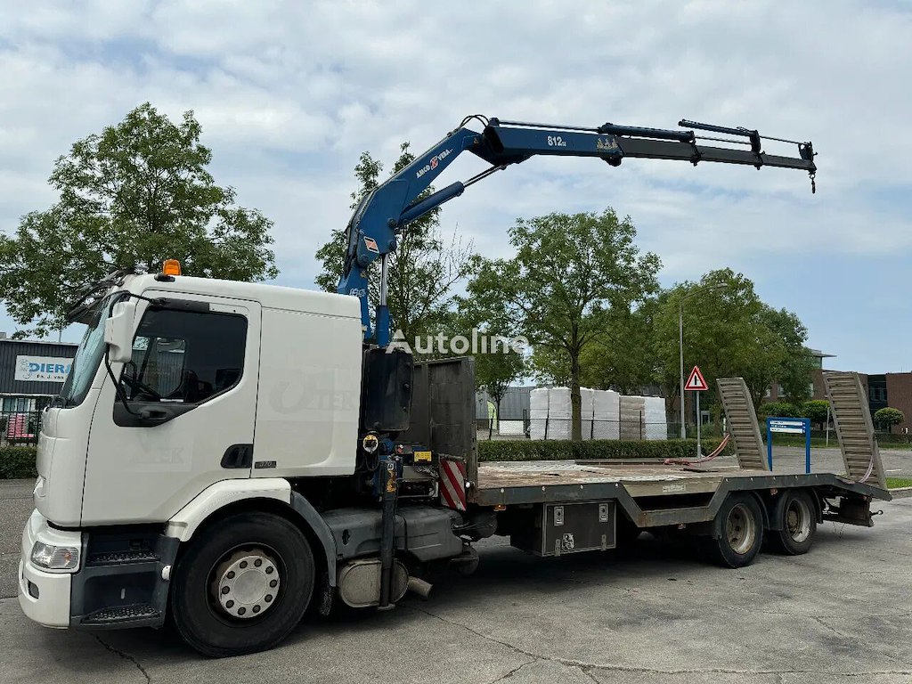 Renault Premium 370 6X2 + AMCO VEBA V812 3S CRANE + REMOTE autotransporter