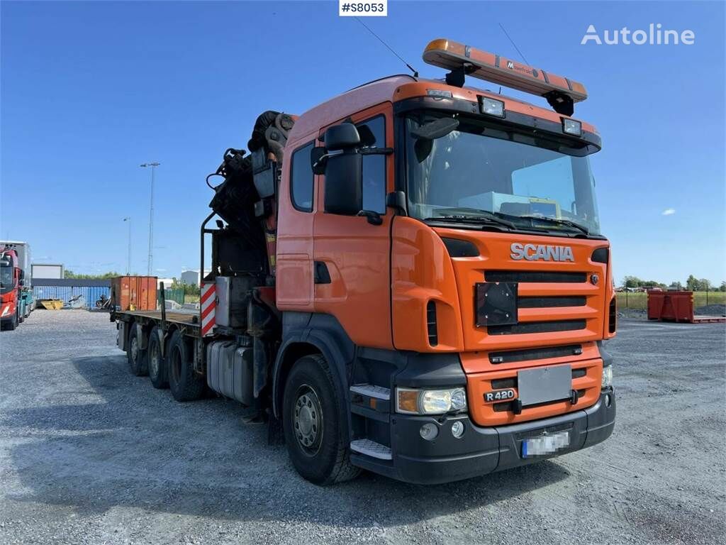 Scania R420 8X4 Crane Truck Palfinger PK60002, see videos kamion platforma