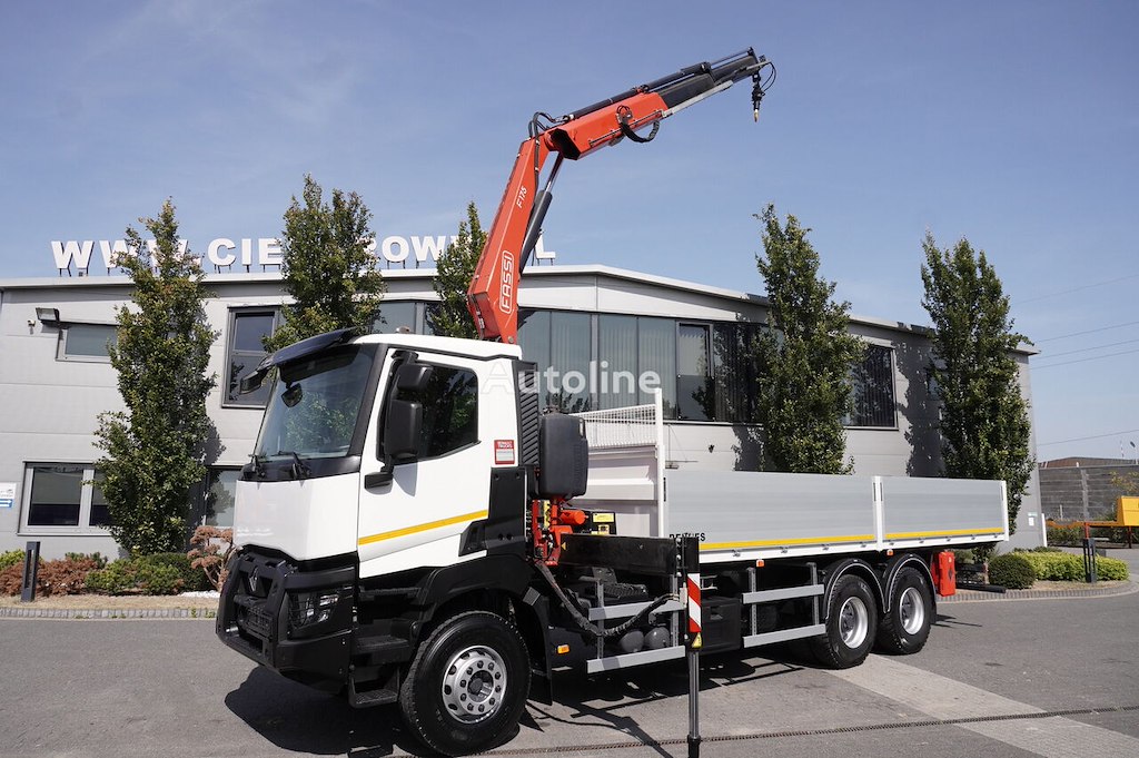 Renault K380 E6 6×4 HDS Fassi F175A.0.22 / 19 pallets / 104 thousand km kamion platforma