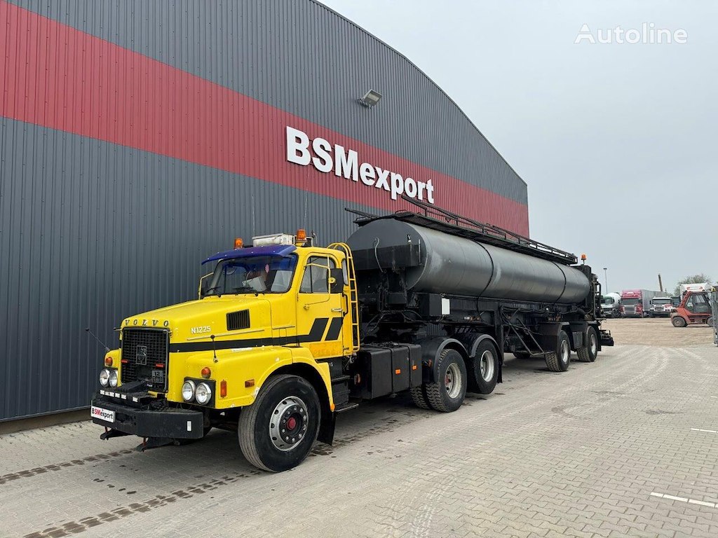 Volvo N12 + bitum spreader semitrailer autocisterna za gorivo