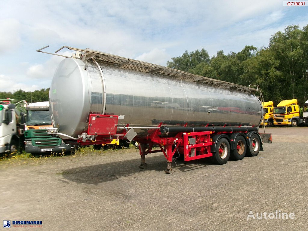 Crane Fruehauf Chemical ACID Rubber tank inox 30 m3 / 1 comp cisterna za prevoz hemikalija