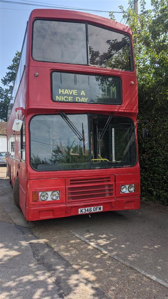 Leyland Olympian triaxle in France dvospratni autobus