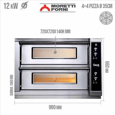 Pica pec sa dve etaze Moretti Forni iDeck iD-D 72.