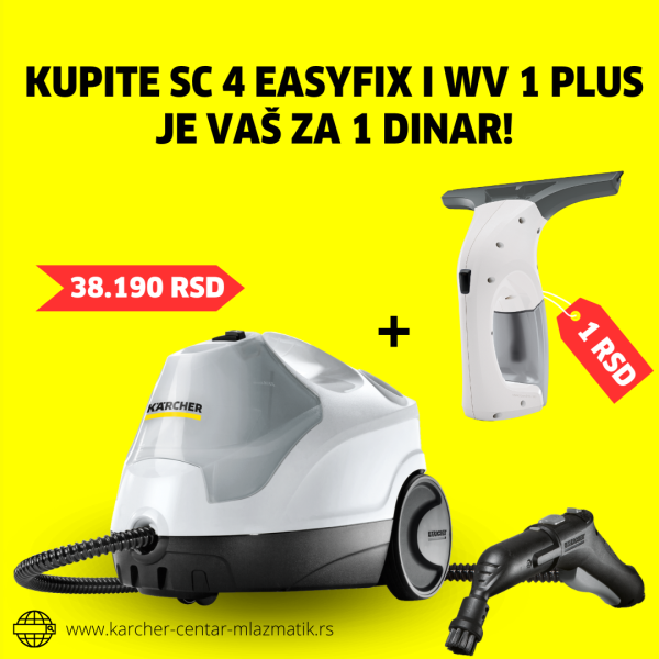 Paročistač SC 4 EasyFix + WV 1 Plus