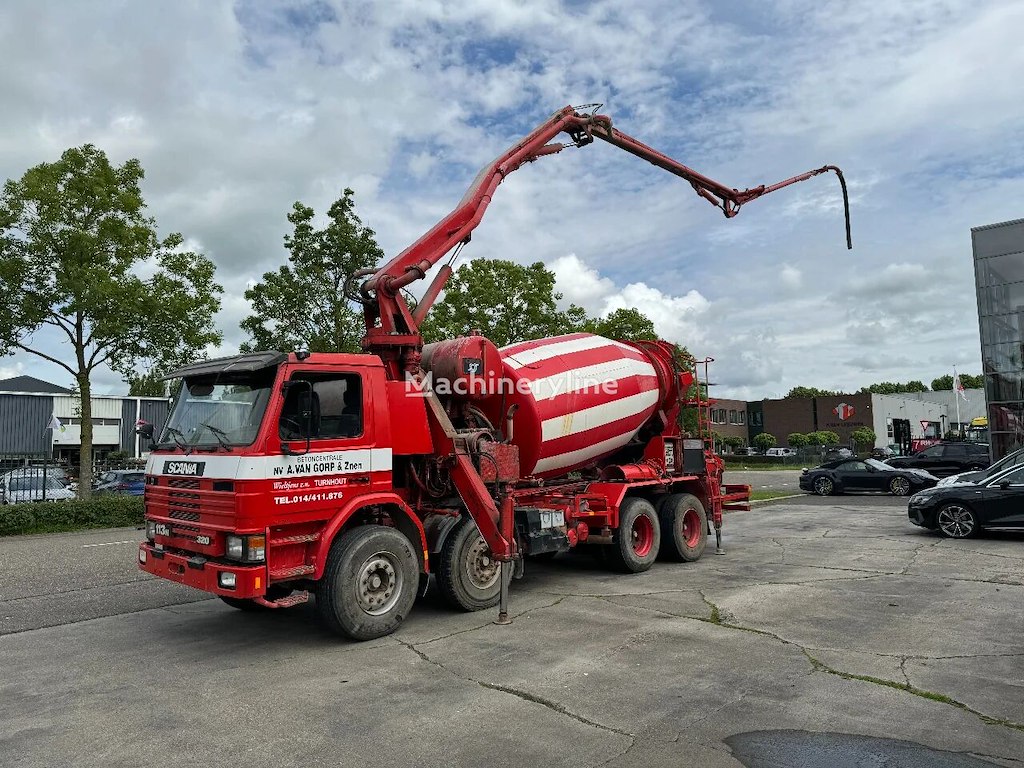 Scania P113-320 8X4 MIXER 9M3 + 24M PUMP + REMOTEFULL STEEL pumpa za beton