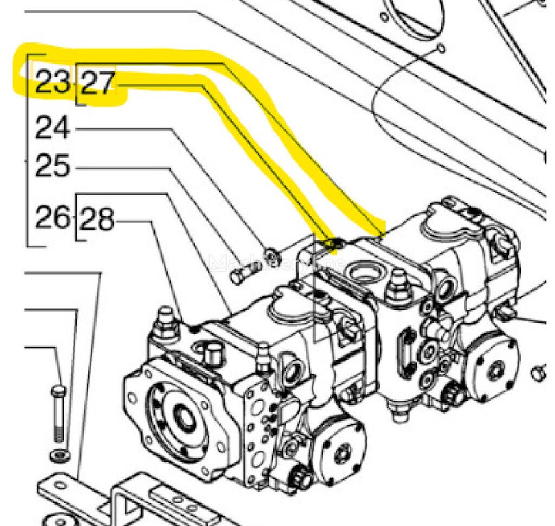 New Holland 84229263 84229263 hidraulična pumpa za New Holland D150B buldožera