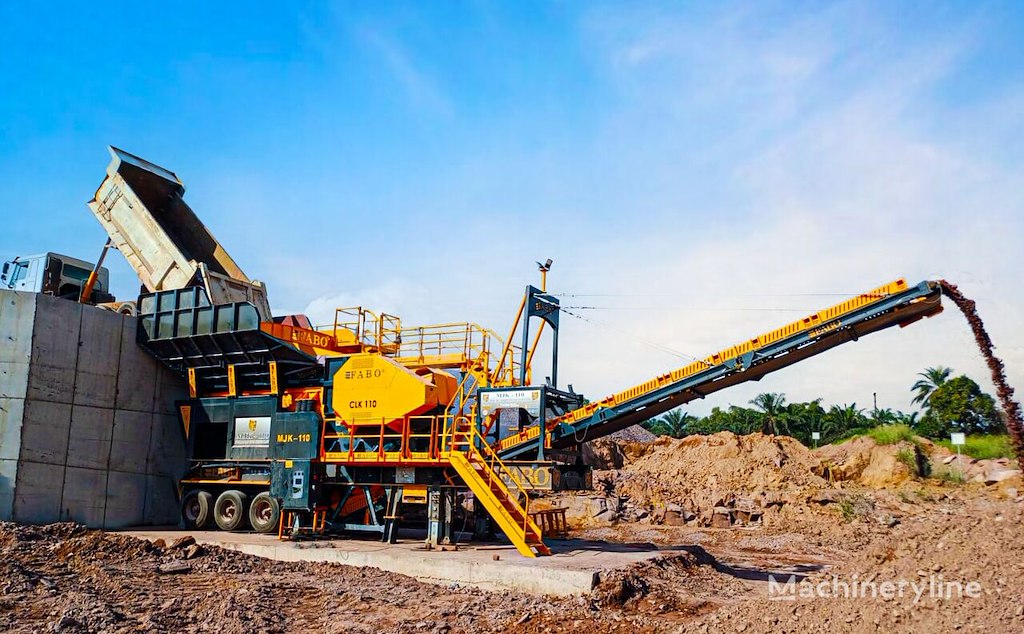 Novo FABO MJK-110 SERIES 180-320 TPH MOBILE JAW CRUSHER PLANT | STOCK postrojenje za drobljenje