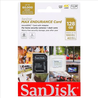 SanDisk MAX Endurance Mircro SDXC card 128gb