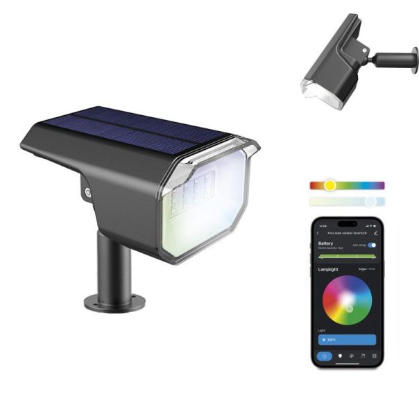 KSIX Solarna lampa RGB+CCT BXOUTL4S