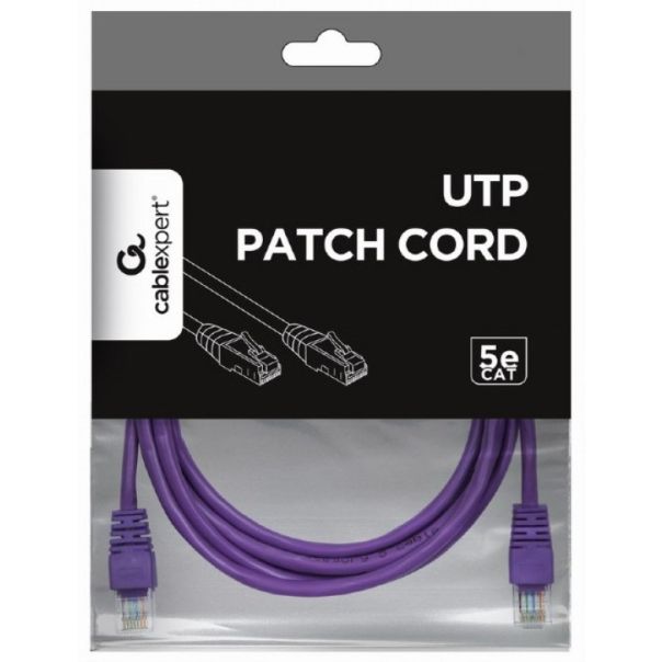 GEMBIRD PP12-2M/V Mrezni kabl, CAT5e UTP Patch cord 2m purple