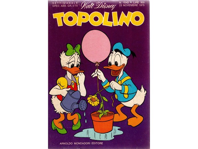 TOPOLINO *** 5 brojeva *** 1975 *** N.1040-1044