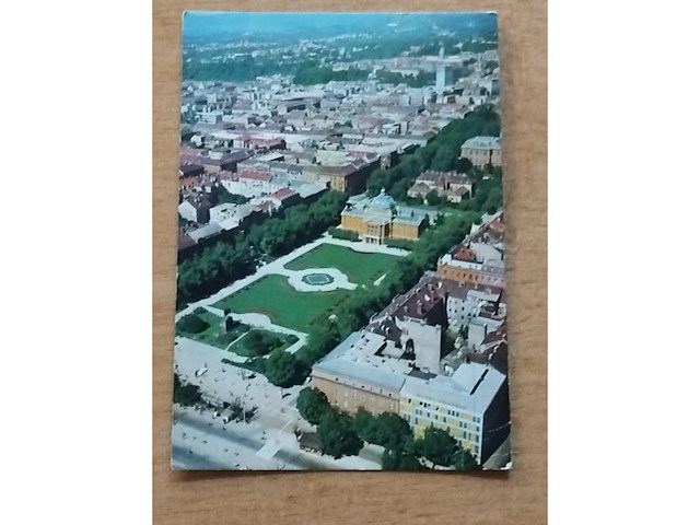 Zagreb - Tomislavov Trg - Hrvatska - Putovala 1967.g