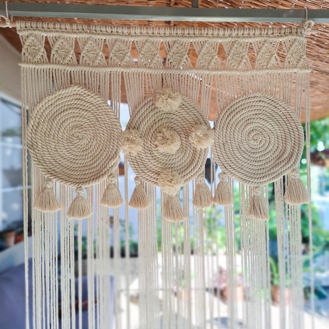 Macrame zidna dekoracija - krugovi