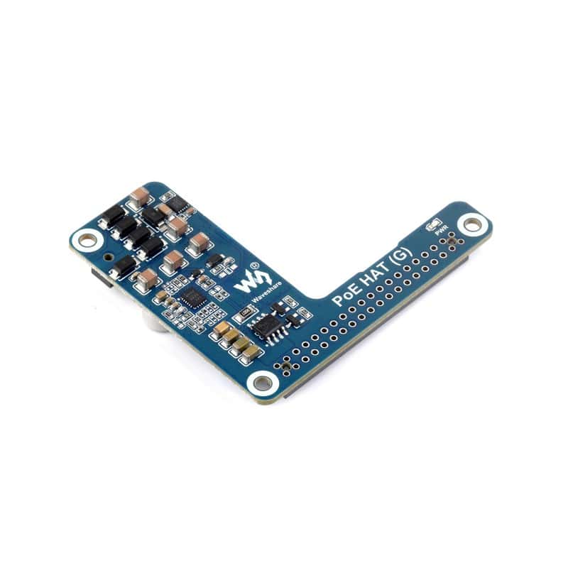 POE HAT (G) za Raspberry Pi 5, 5V 5A, 802.3af/at Standard, Raspberry Pi 5 PoE HAT