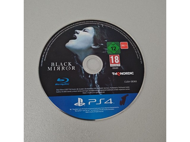 Black Mirror   PS4 samo disk