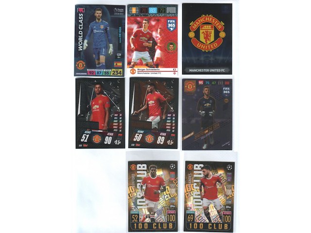 Manchester United Lot 27 Različitih Insert Kartica