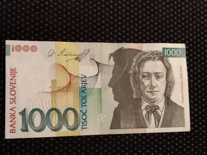 1000 tolara 2004 slovenija