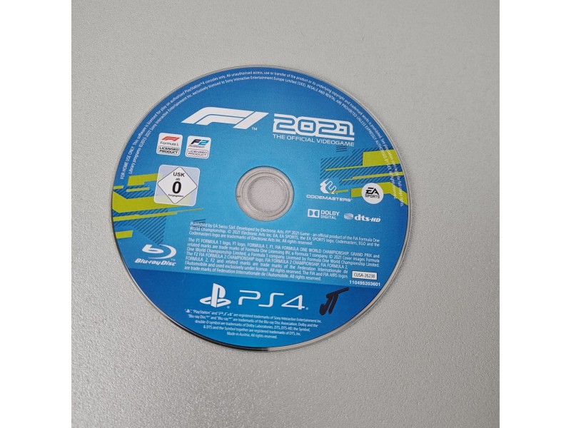 F1 Formula 1 2021 PS4 samo disk