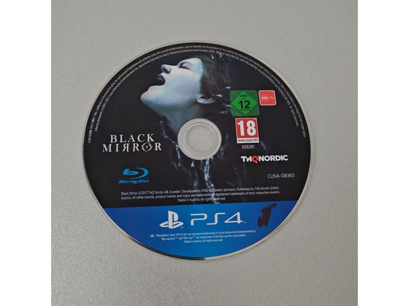 Black Mirror PS4 samo disk