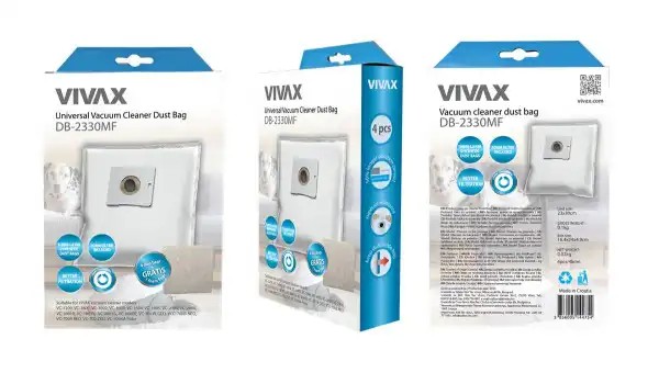 Vivax kese za usisivač (4 kom) + filter DB-2330MF