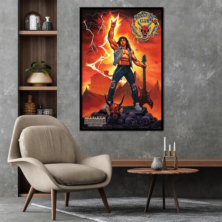 Stranger Things Poster Pack Hellfire Club Rock God 61 x 91 cm