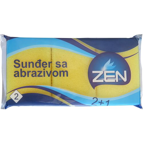 Zen sunđer sa abrazivom 2+1KOM