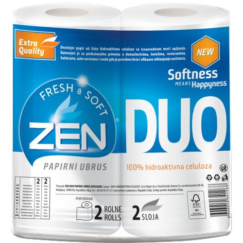 Zen papirni ubrus Duo 2/1 2 sloja