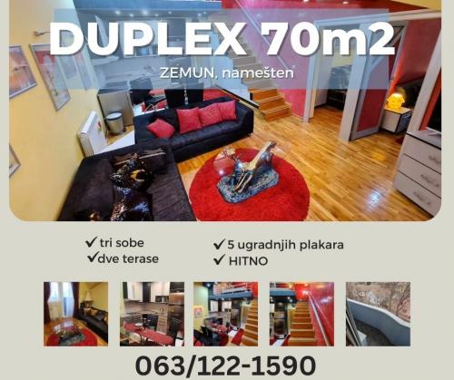 Zemun, na prodaju trosoban duplex, hitno