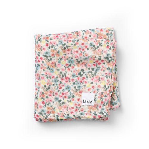 Elodie Details floating flowers bamboo muslin pelena