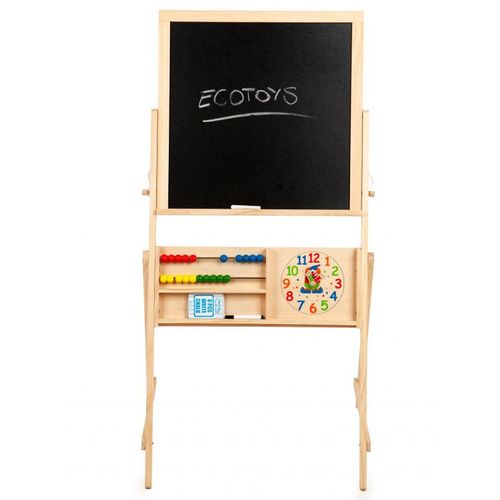 Ecotoys Drvena Dvostrana Edukativna Tabla