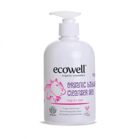 ECOWELL Organski gel za ciscenje koze beba(500ml)