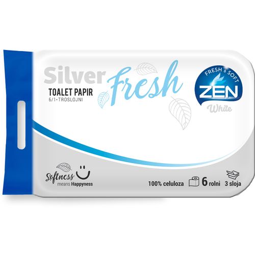 Zen toalet papir 6/1 Silver Fresh 3 sloja